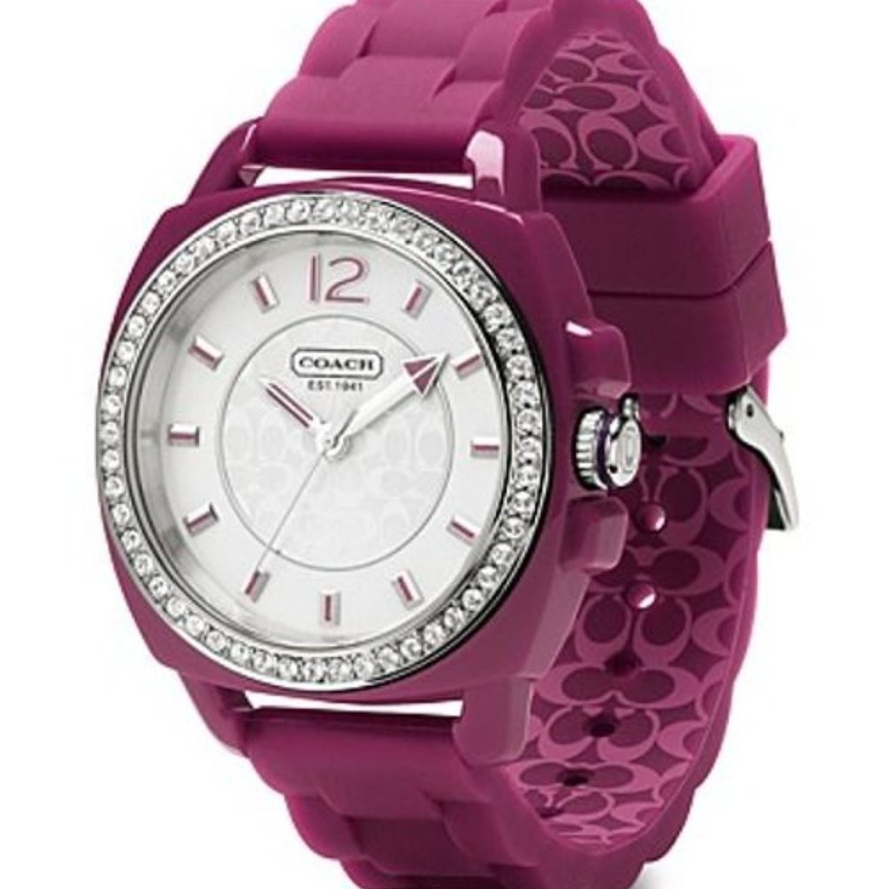 Coach Boyfriend Berry Watch Silicone / Rubber Band - Gem